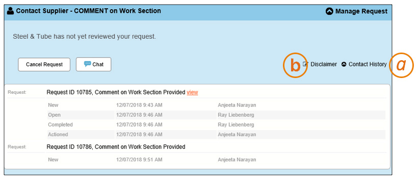 Commenting on your work section - Masterspec